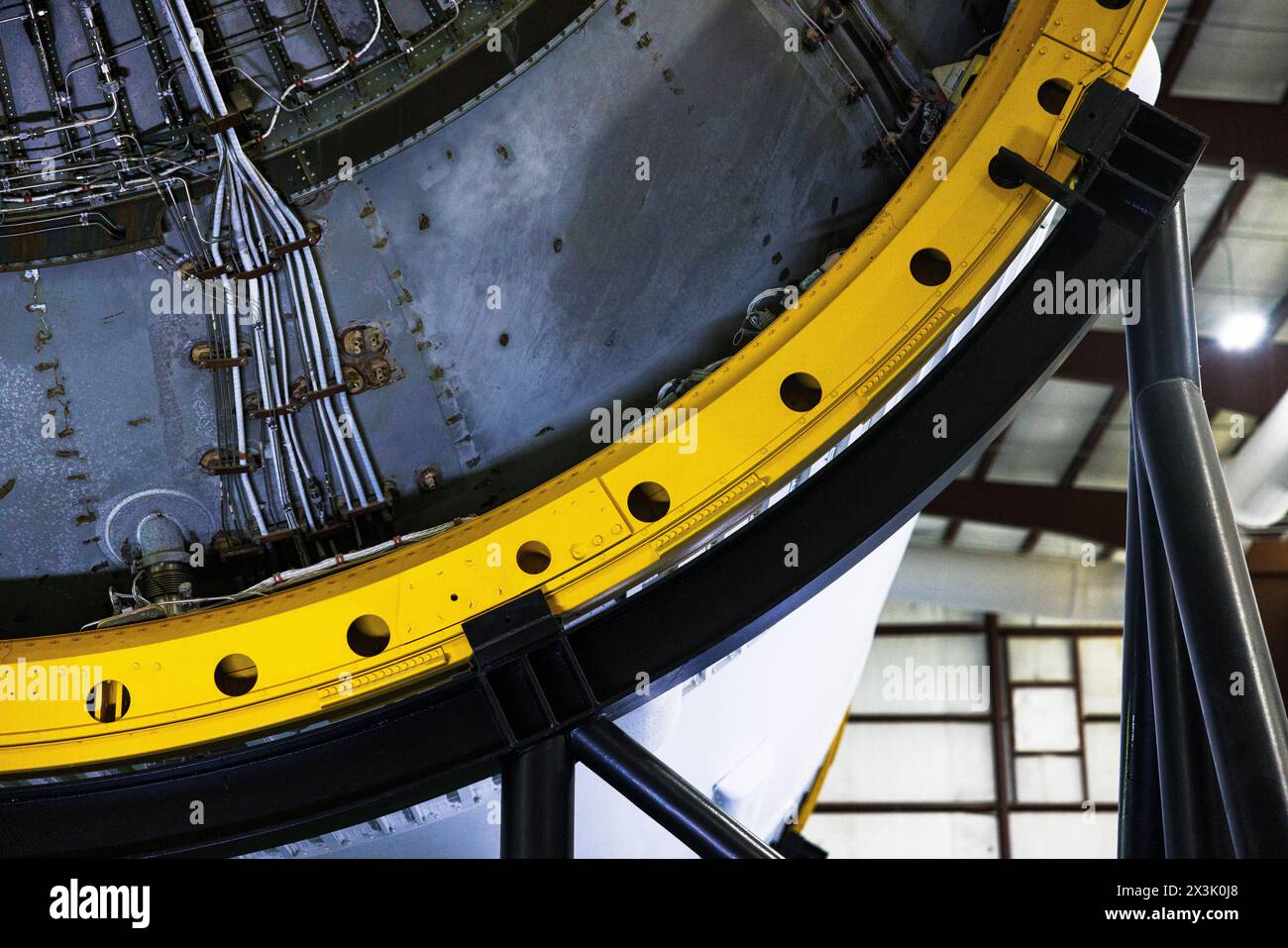 saturn v decoupler close up, johnson space center, houston, texas Stock ...