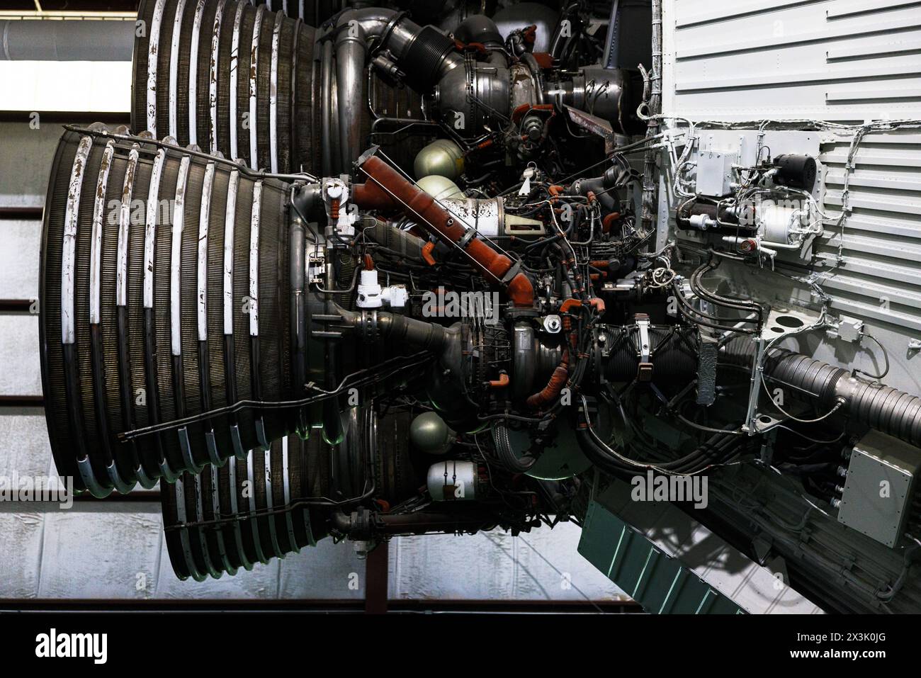 saturn v rocket engine detail, johnson space center, houston, texas ...
