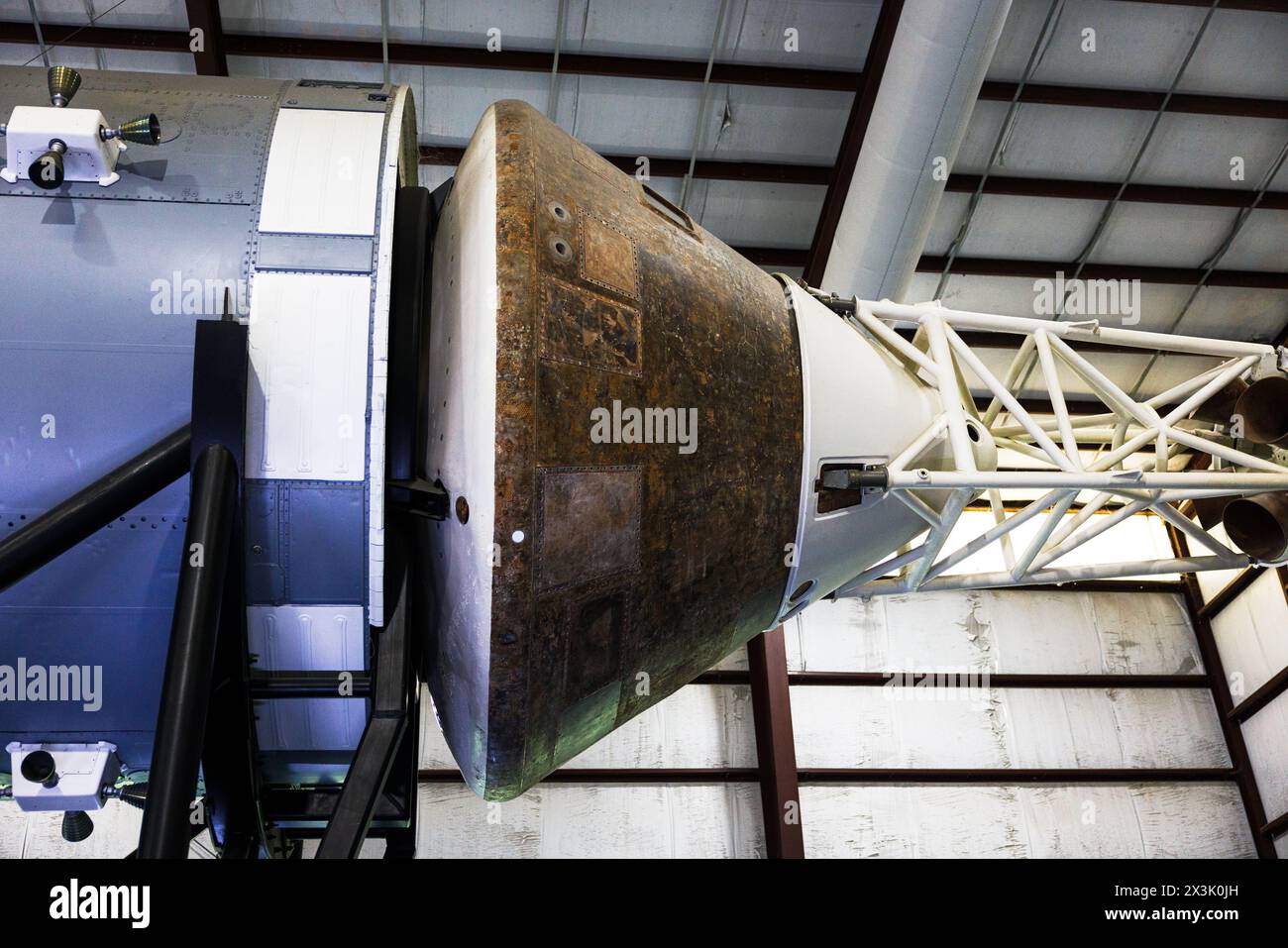 saturn v crew capsule close up, johnson space center, houston, texas ...