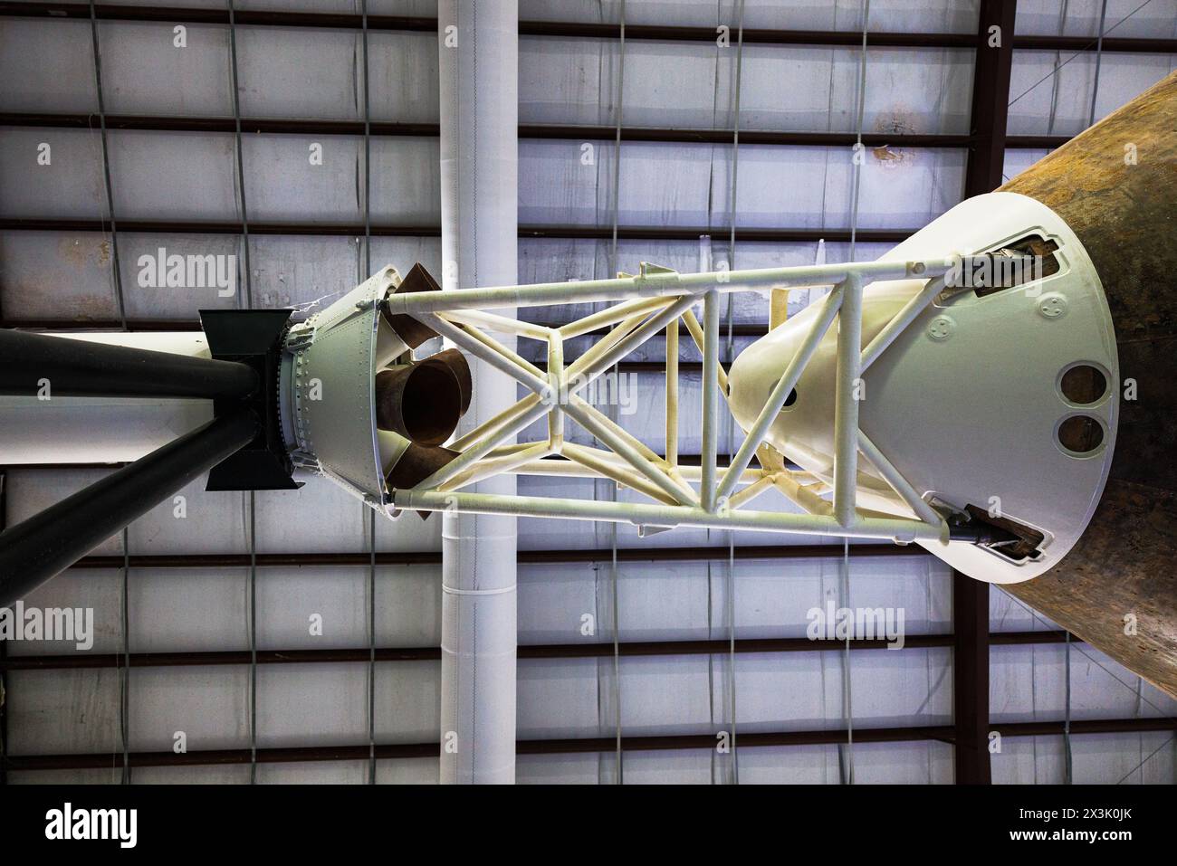 saturn v escape tower close up, johnson space center, houston, texas ...