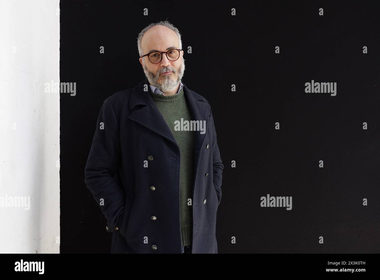 Portrait of Christian Raimo 25/02/2024 ©Isabella De Maddalena/opale ...