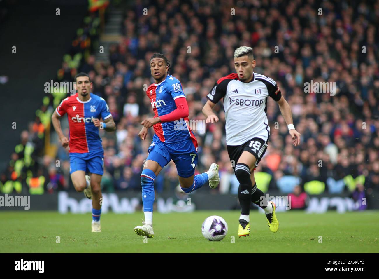London, UK. 27th Apr, 2024. London, April 27th 2024: Andreas Pereira of ...