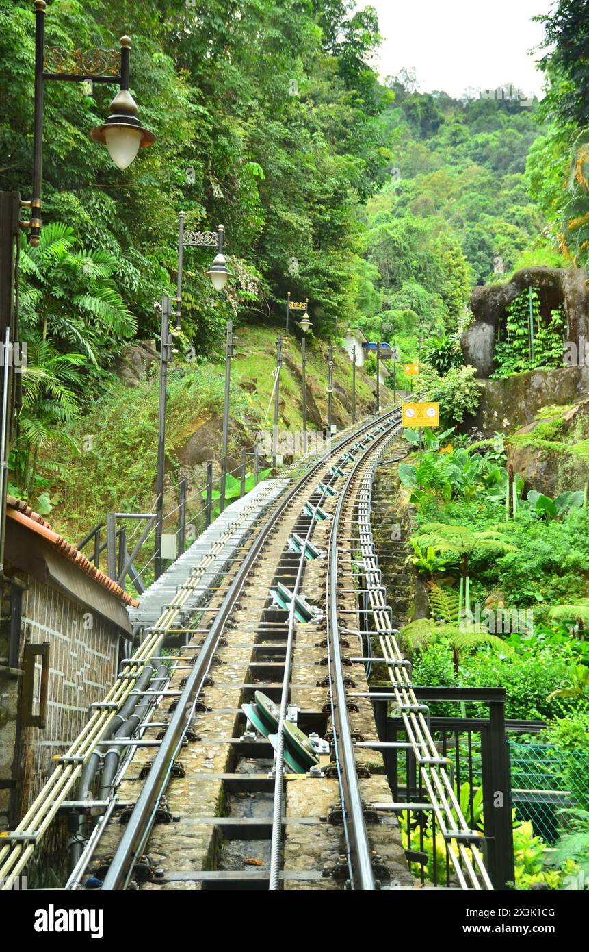 Mountain train on the Penang plateau Stock Photo - Alamy