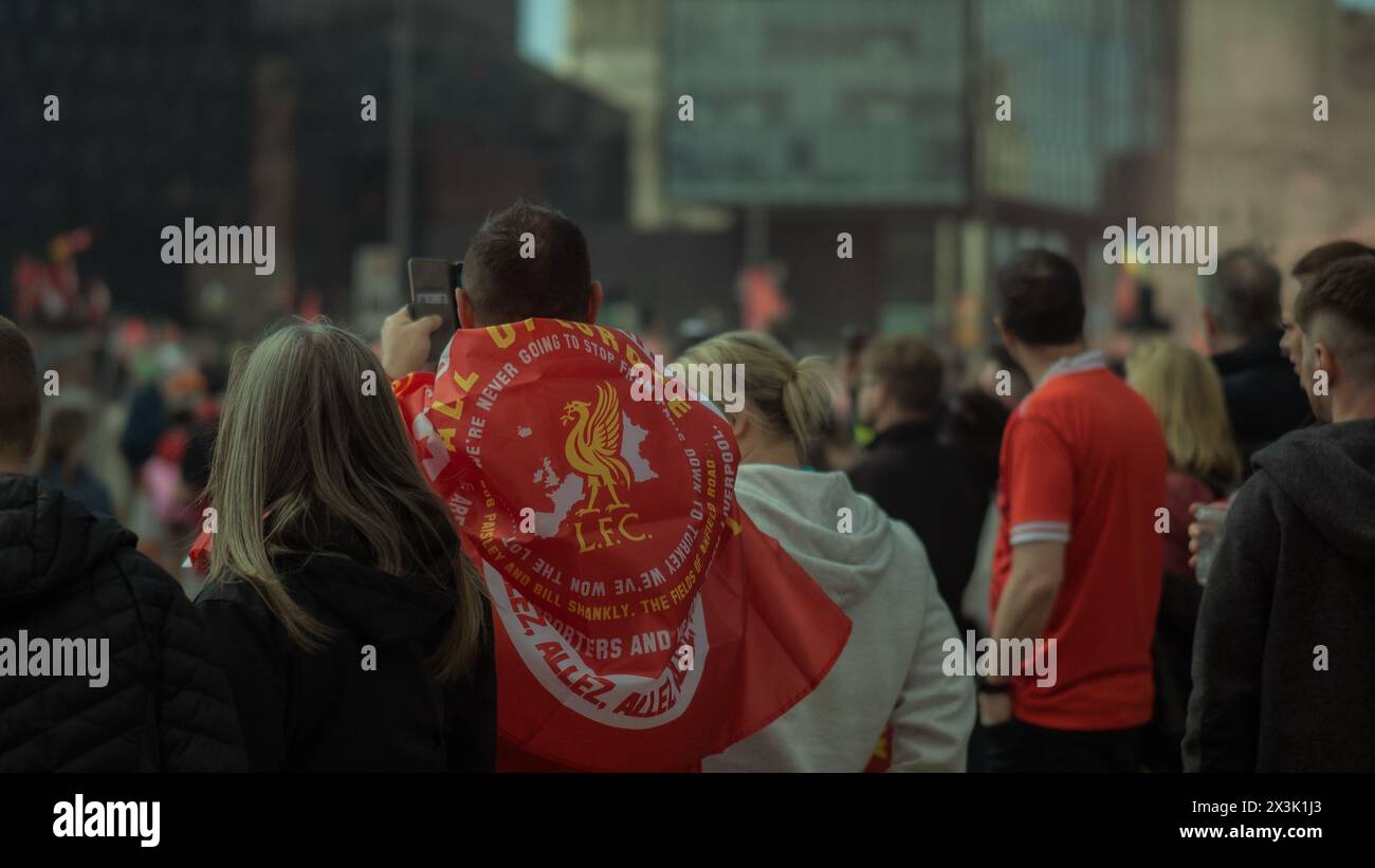 Celebrating another victorious moment with the incredible Liverpool ...