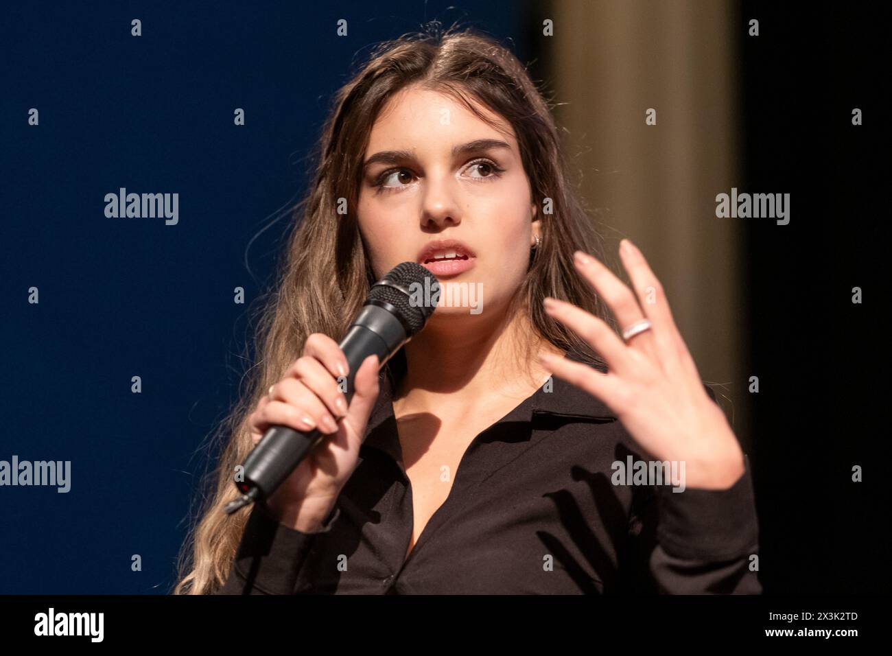 Melia Kara, leading actress of the film Ellenbogen at the International ...