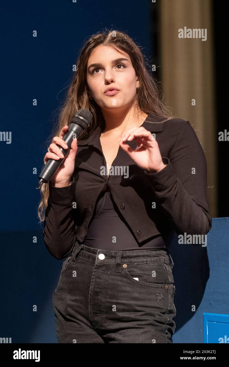 Melia Kara, leading actress of the film Ellenbogen at the International ...
