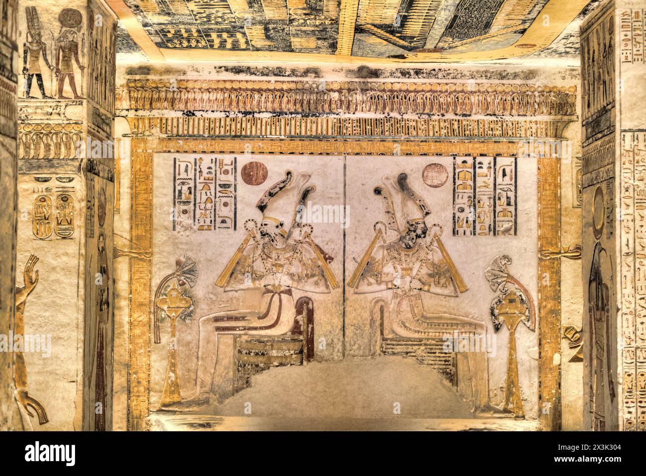 Mural Of God Osiris Tomb Of Ramses V VI KV9 Valley Of The Kings Mural Of God Osiris Tomb Of Ramses V VI KV9 Valley Of The Kings
