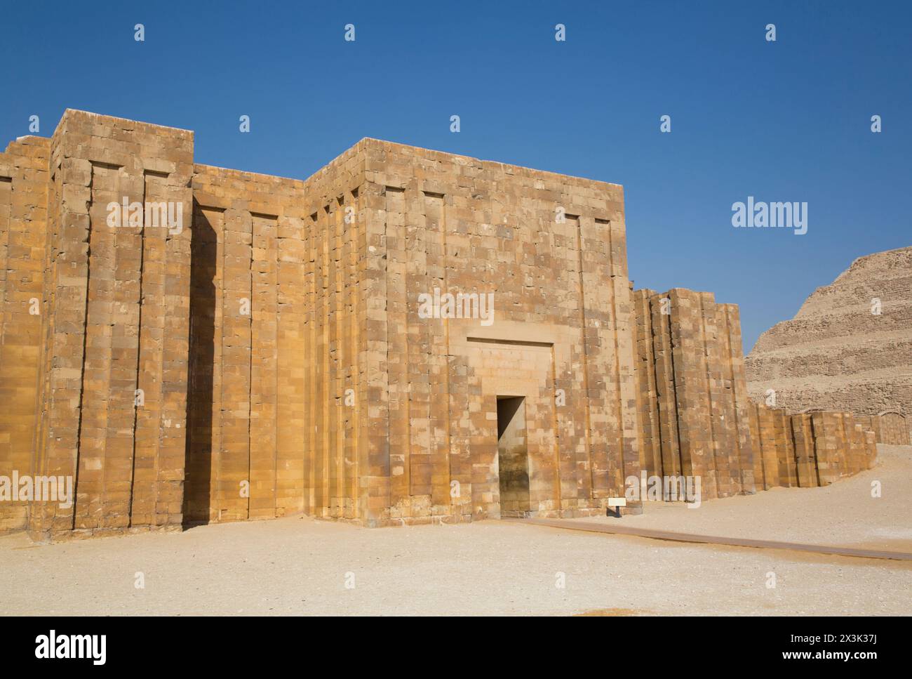 Entrance and Outer Wall, Step Pyramid Complex, UNESCO World Heritage ...