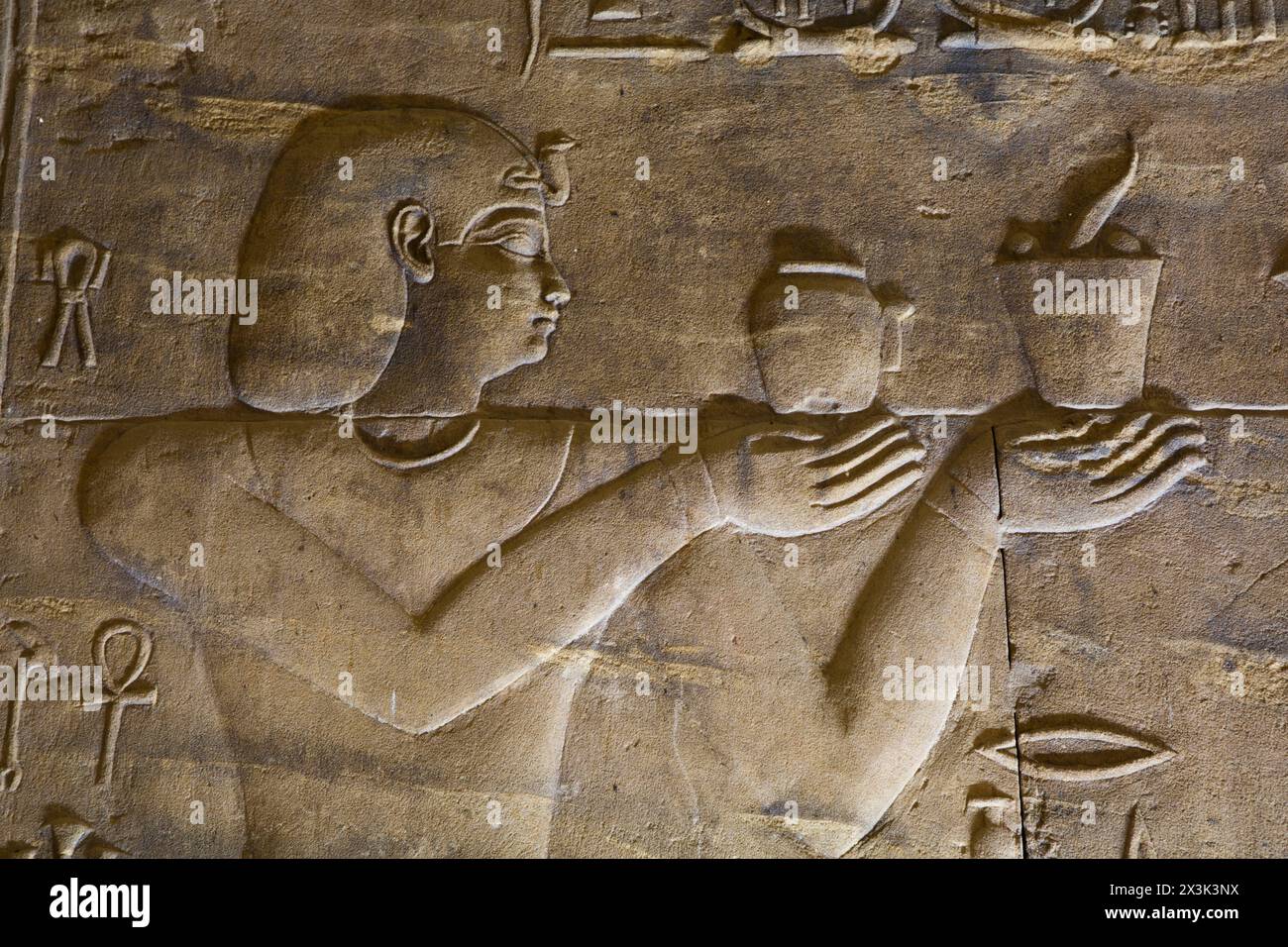 Relief of Pharaoh, Sanctuary, Temple of Isis, UNESCO World Heritage ...