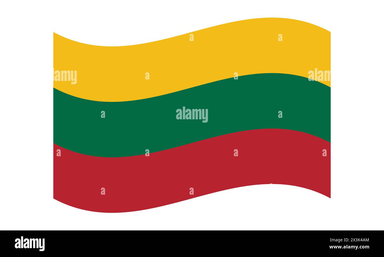 Flag of Lithuania. Lithuanian national symbol in official colors ...