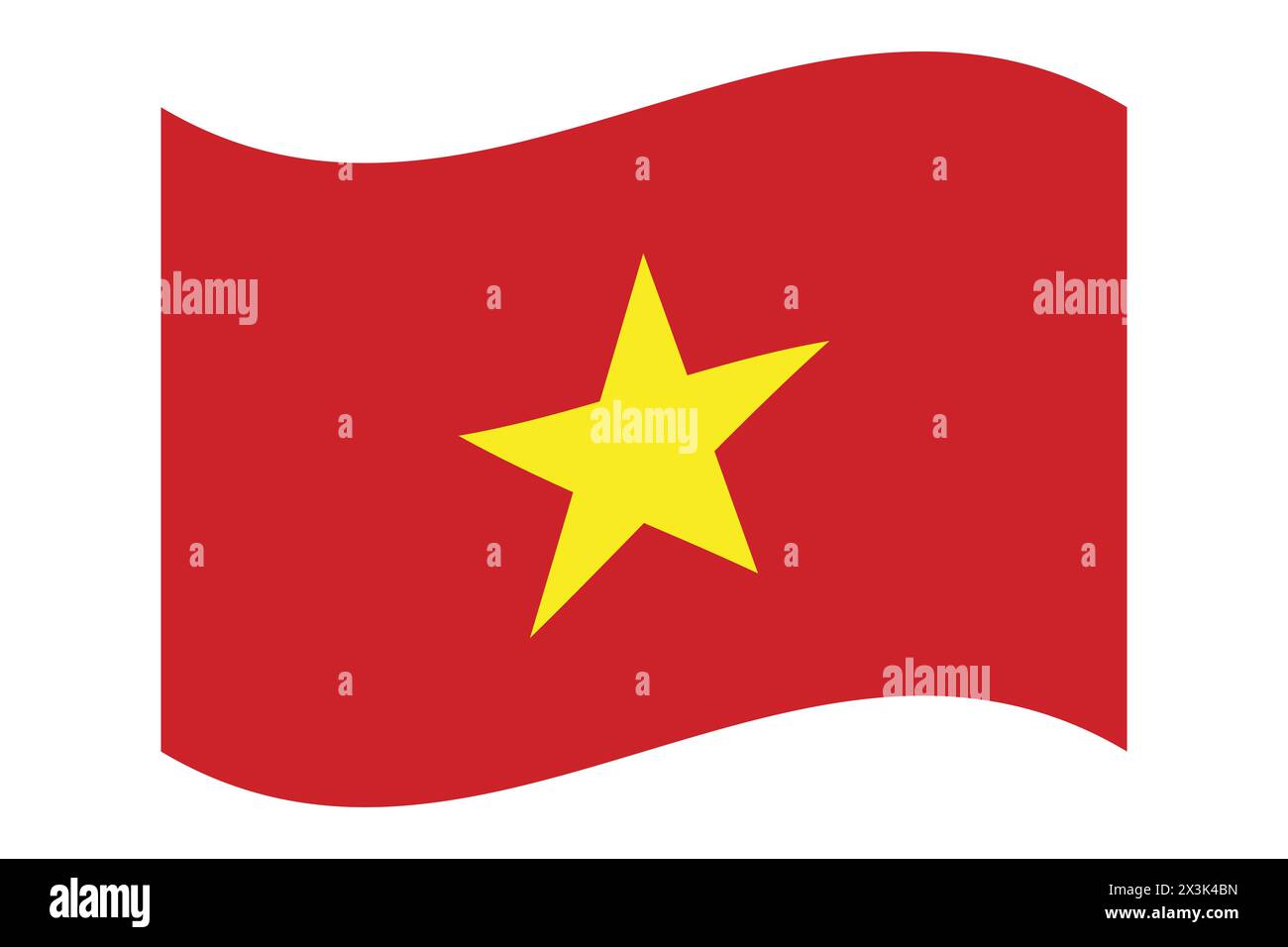 Flag of Vietnam. Vietnamese national symbol in official colors ...
