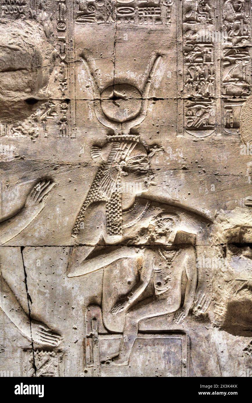 Goddess Isis, with Child, Temple of Osiris and Opet, Karnak Temple ...