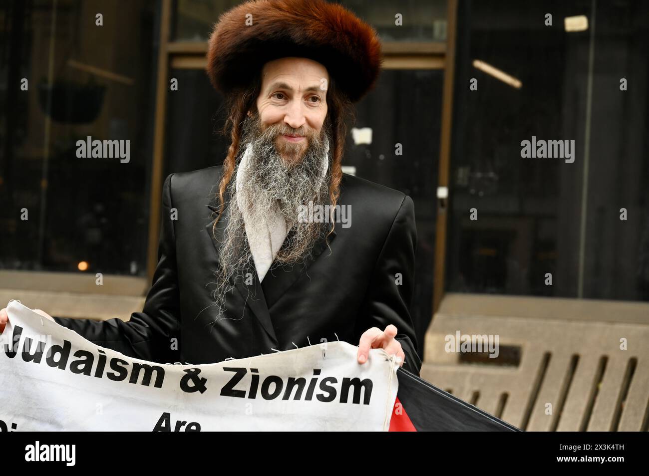 London, UK. Orthodox Jews members of Neturei Karta protested against ...