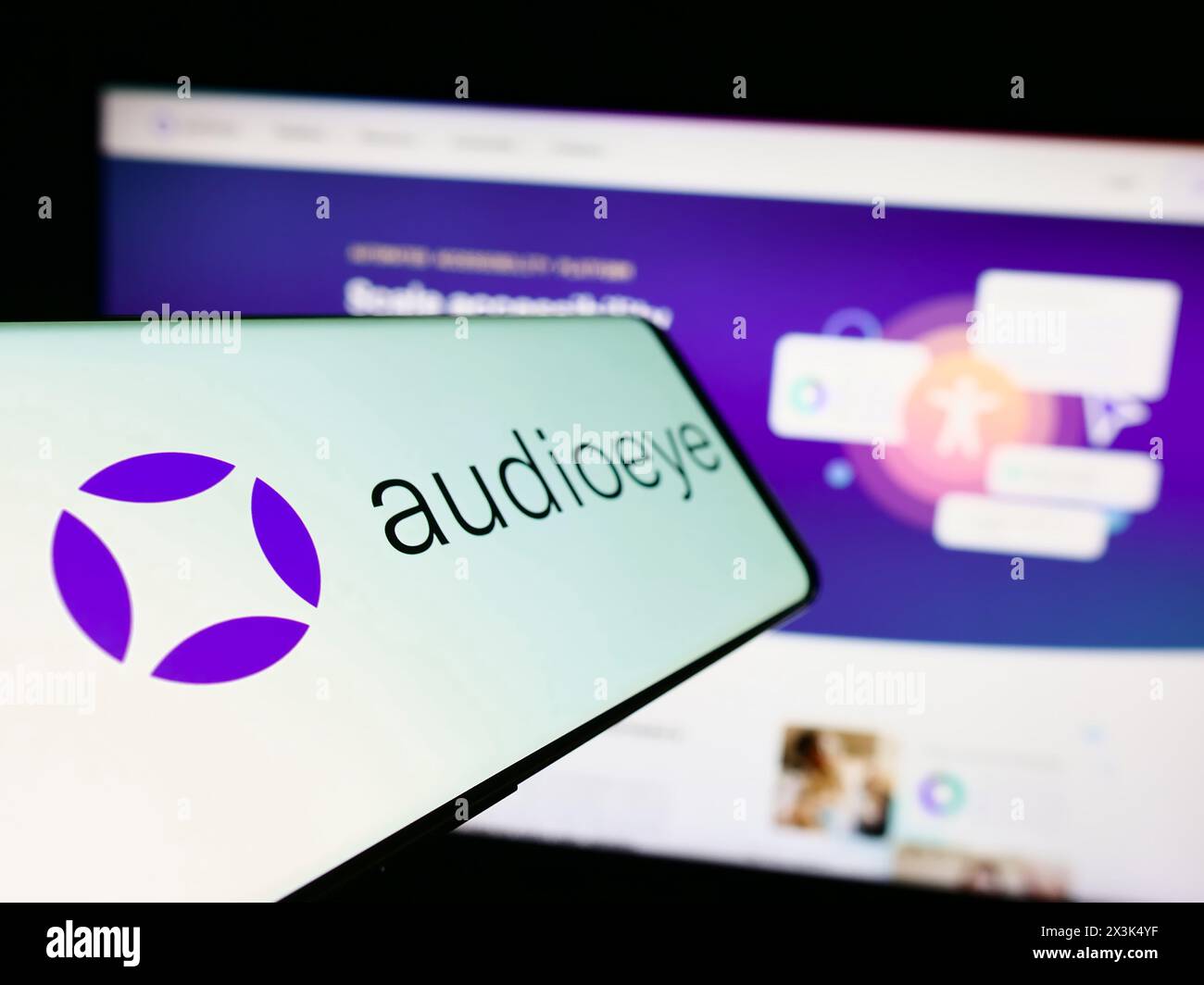 Audioeye logo hi-res stock photography and images - Alamy