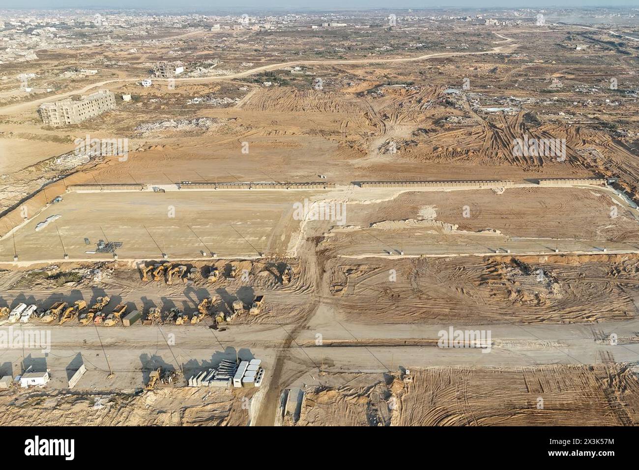 Gaza, Palestine. 27th Apr 2024. View of the infrastructure being built ...