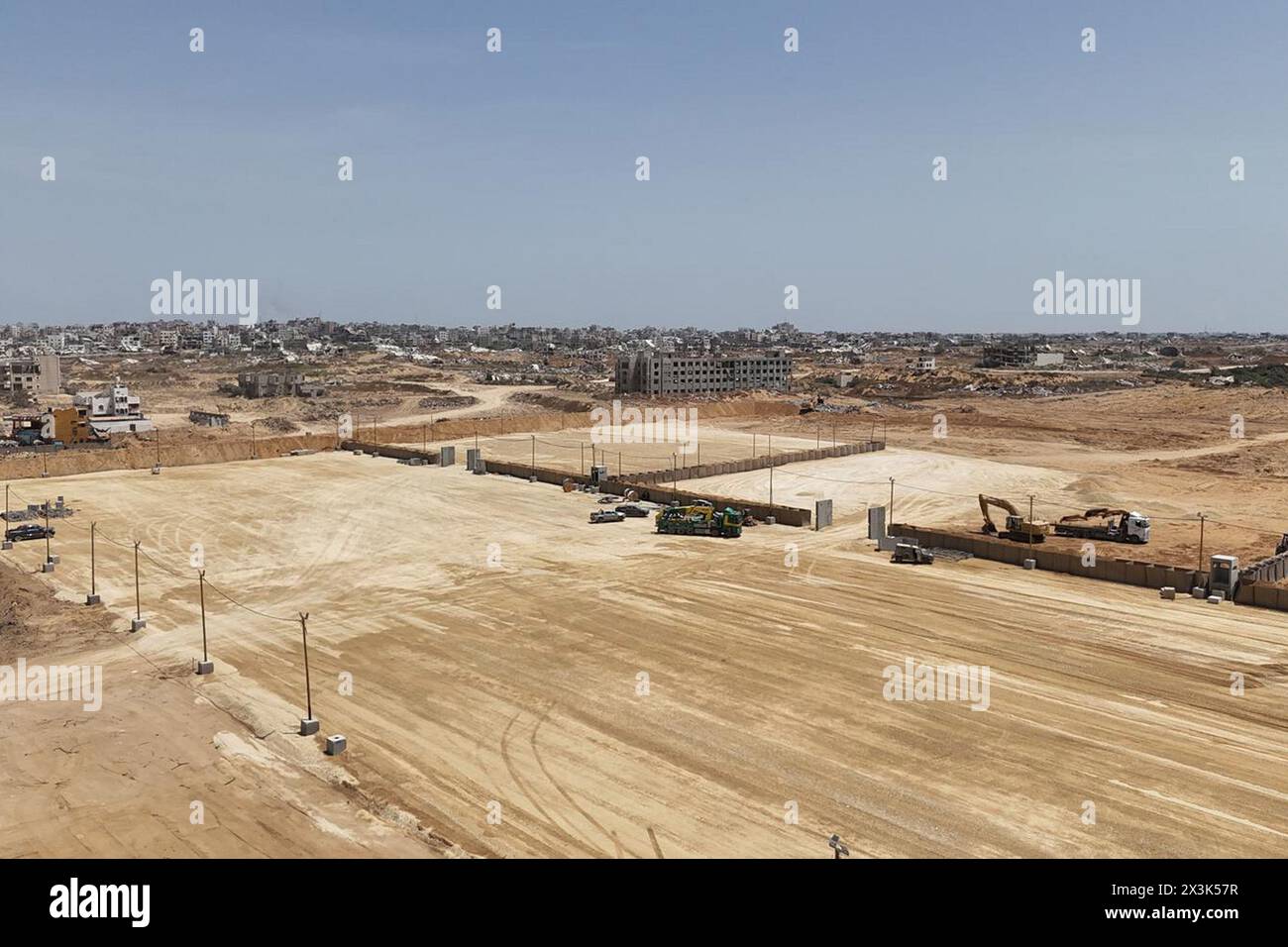 Gaza, Palestine. 27th Apr 2024. View of the infrastructure being built ...