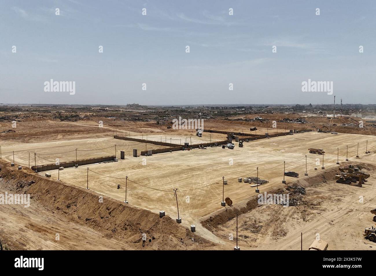 Gaza, Palestine. 27th Apr 2024. View of the infrastructure being built ...
