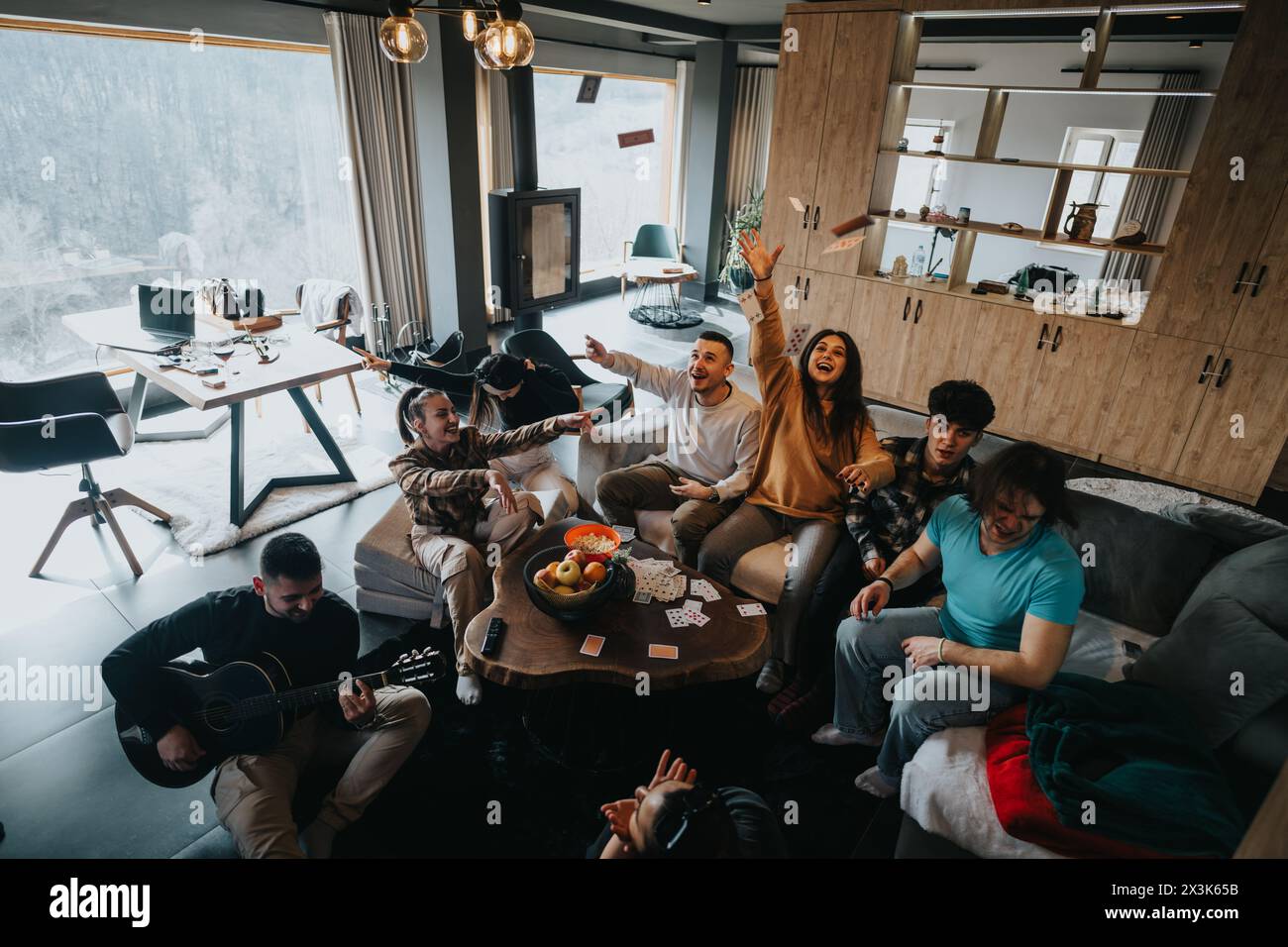 Diverse group home setting hi-res stock photography and images - Alamy