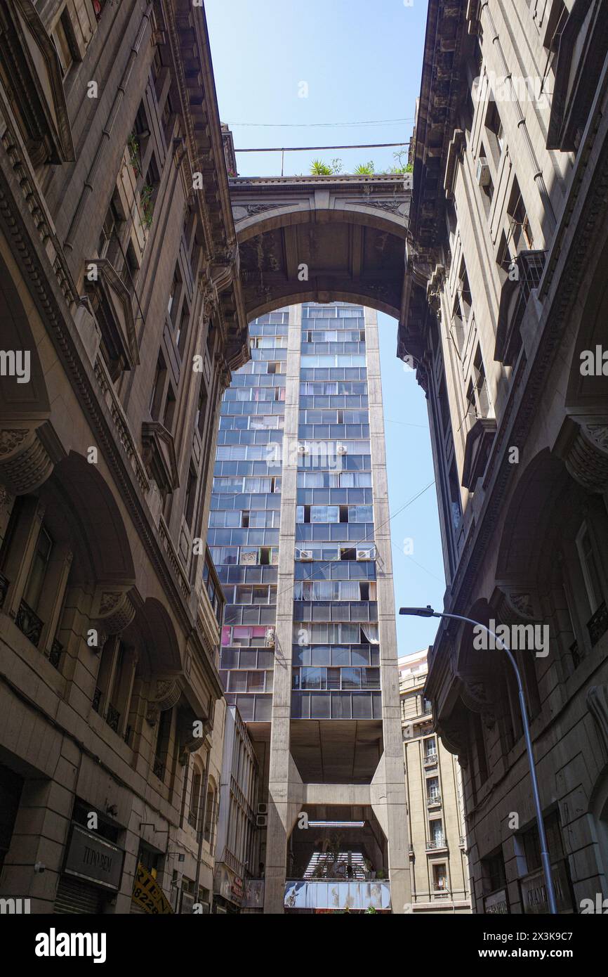 Santiago, Chile - 26 Nov, 2023: Architecture on Paseo Phillips near ...