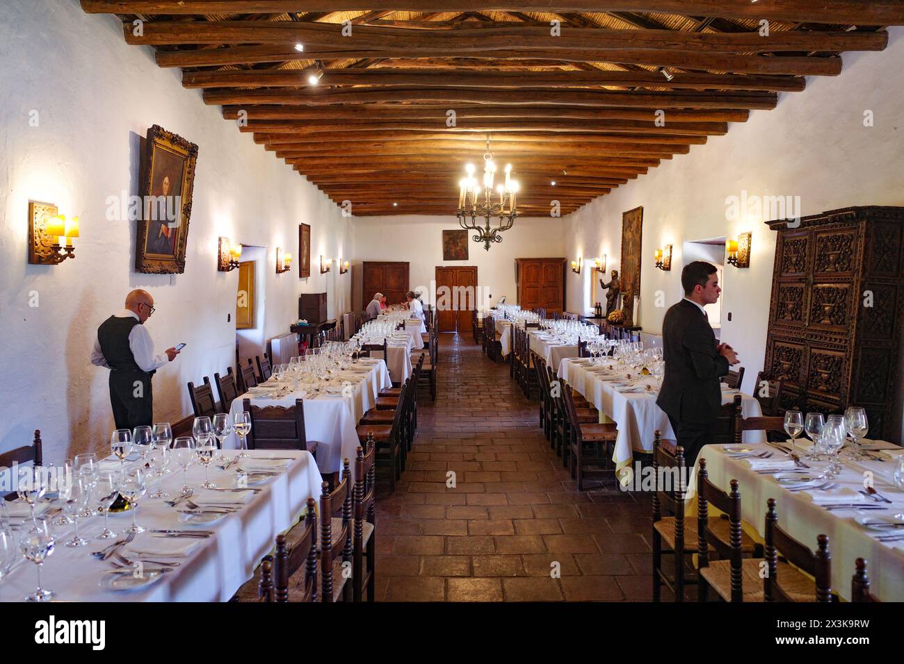 Santiago, Chile - 25 Nov, 2023: Dona Paula Restaurant at the Vina Santa ...