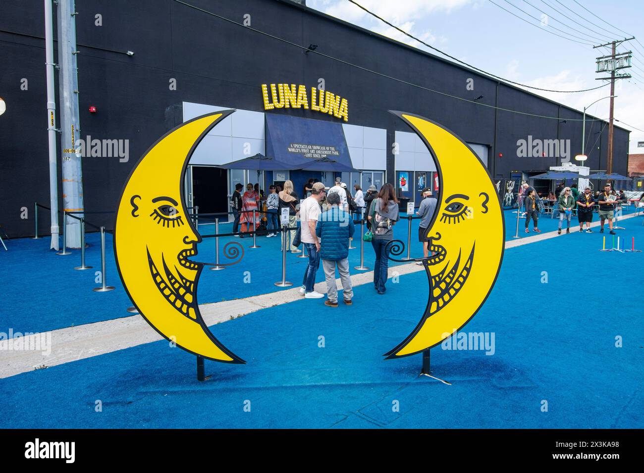 The entrance to the late-'80s era Luna Luna art amusement park, which ...