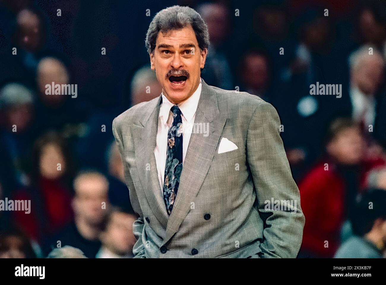 Phil Jackson. coach, Chicago Bulls, 1993 Stock Photo - Alamy