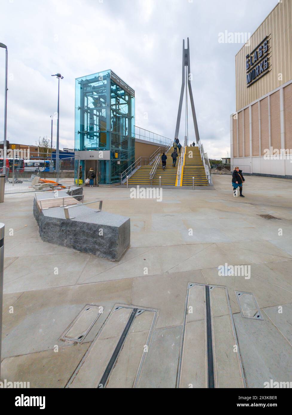Tommy Taylor Memorial Bridge, Barnsley Stock Photo - Alamy