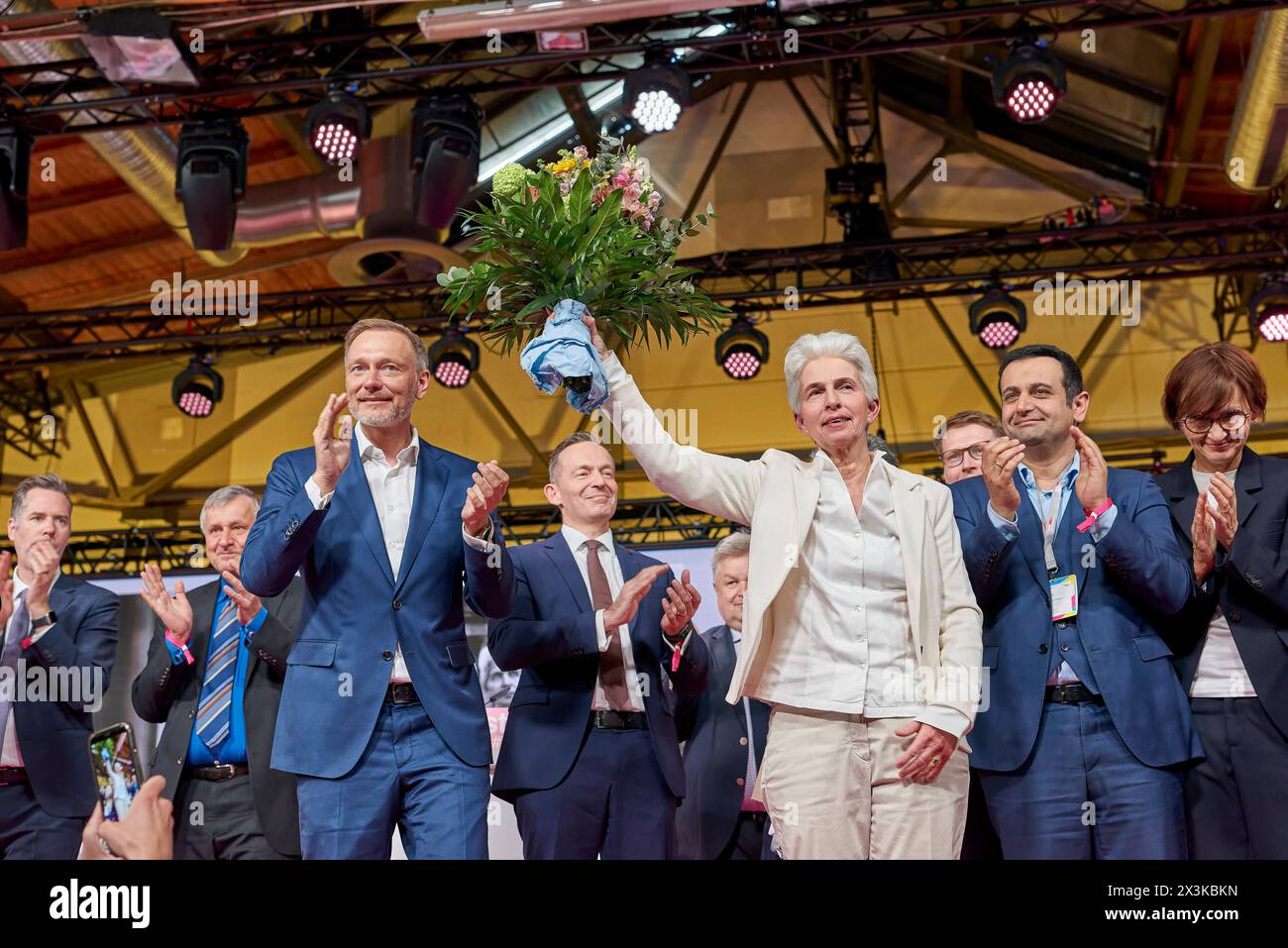 Christian Lindner Marie-Agnes Strack-Zimmermann - FDP Bundesparteitag 2024 EUR, Deutschland ...