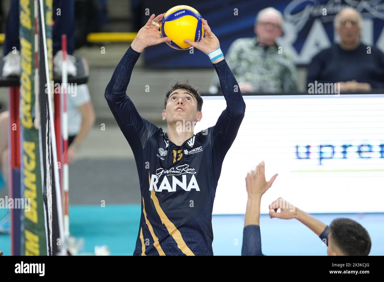 Set of Luca Spirito of Rana Verona during the match between Rana Verona ...