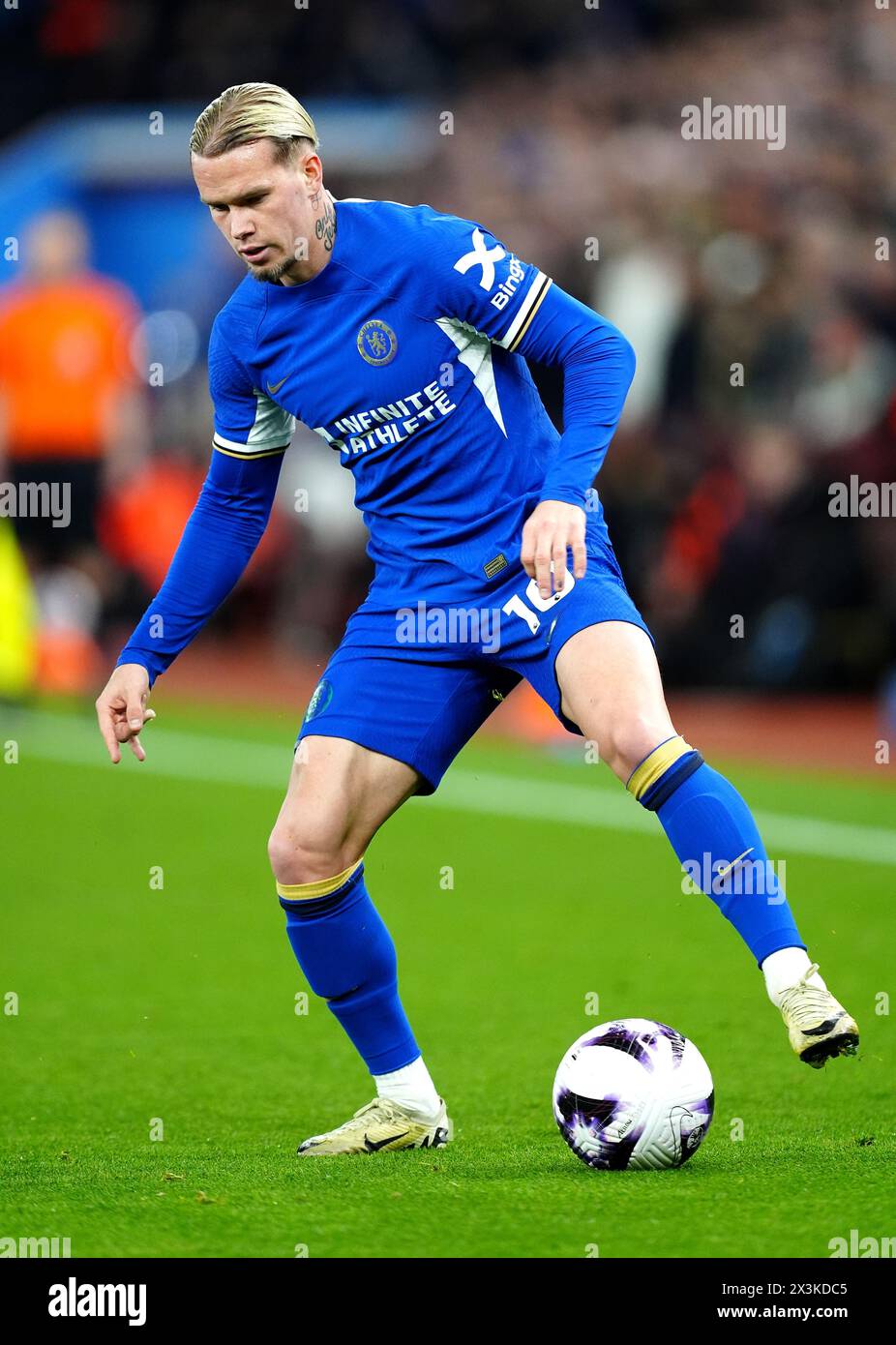 Chelsea's Mykhaylo Mudryk in action during the Premier League match at ...