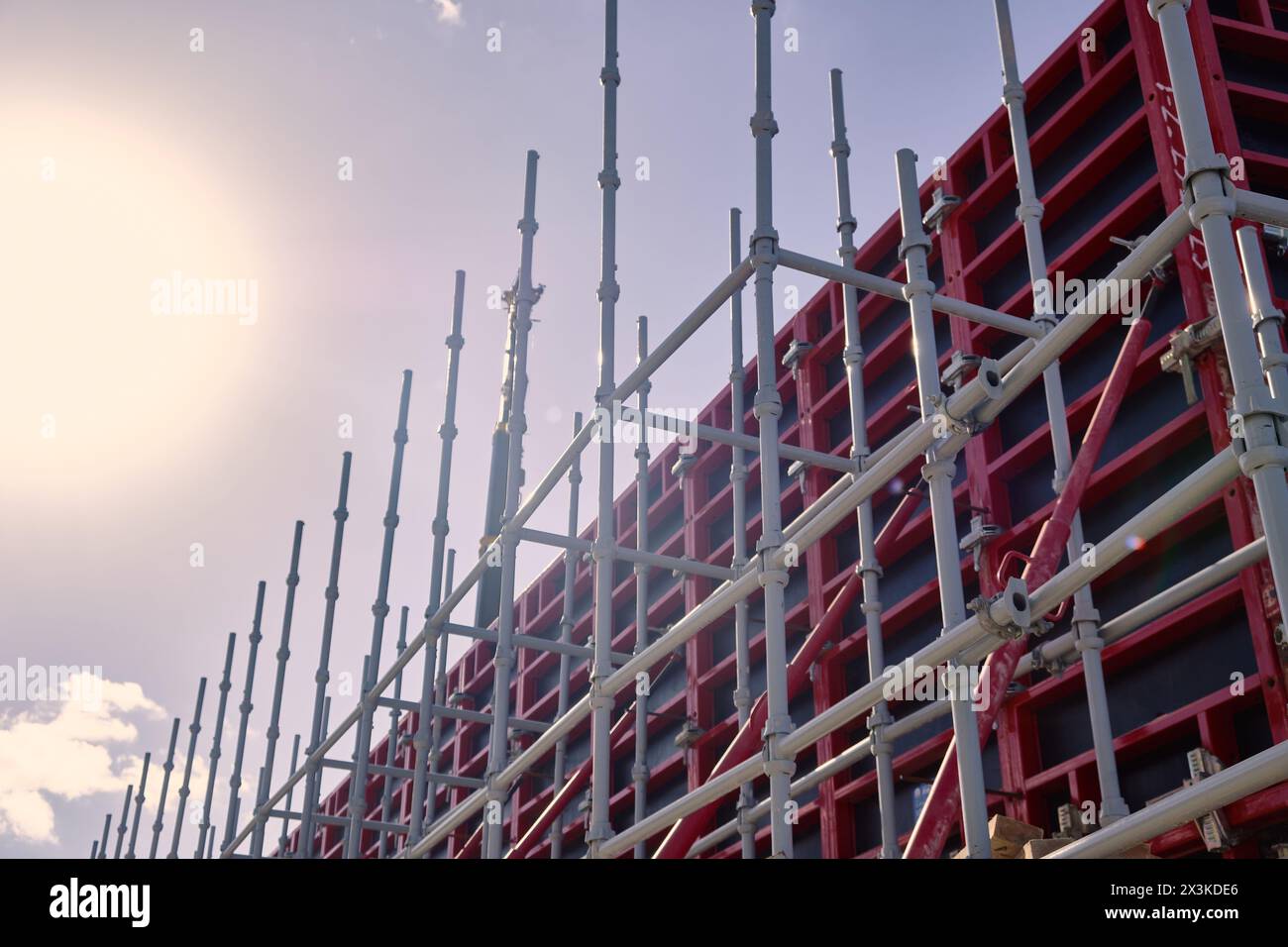 Formwork of reinforced concrete walls Stock Photo - Alamy