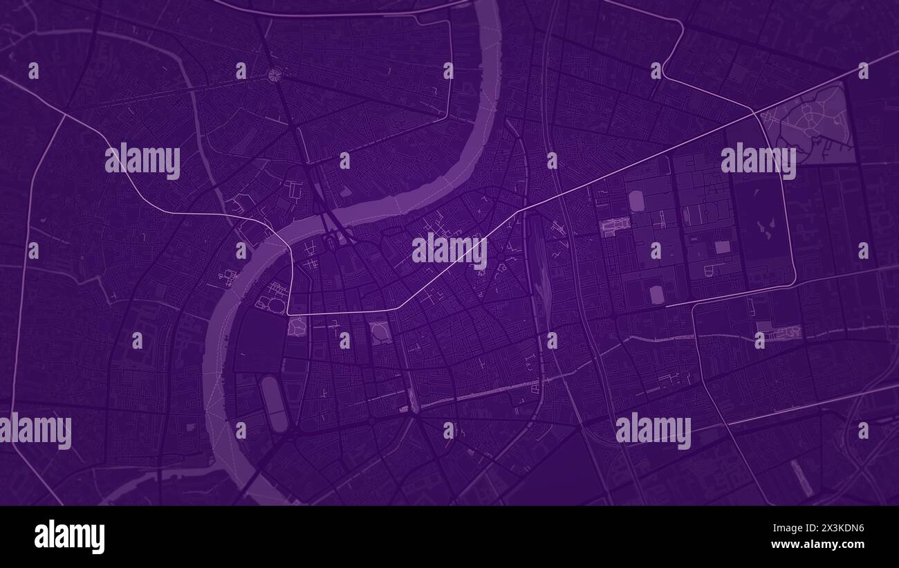 Map of a fictional town hi-res stock photography and images - Alamy