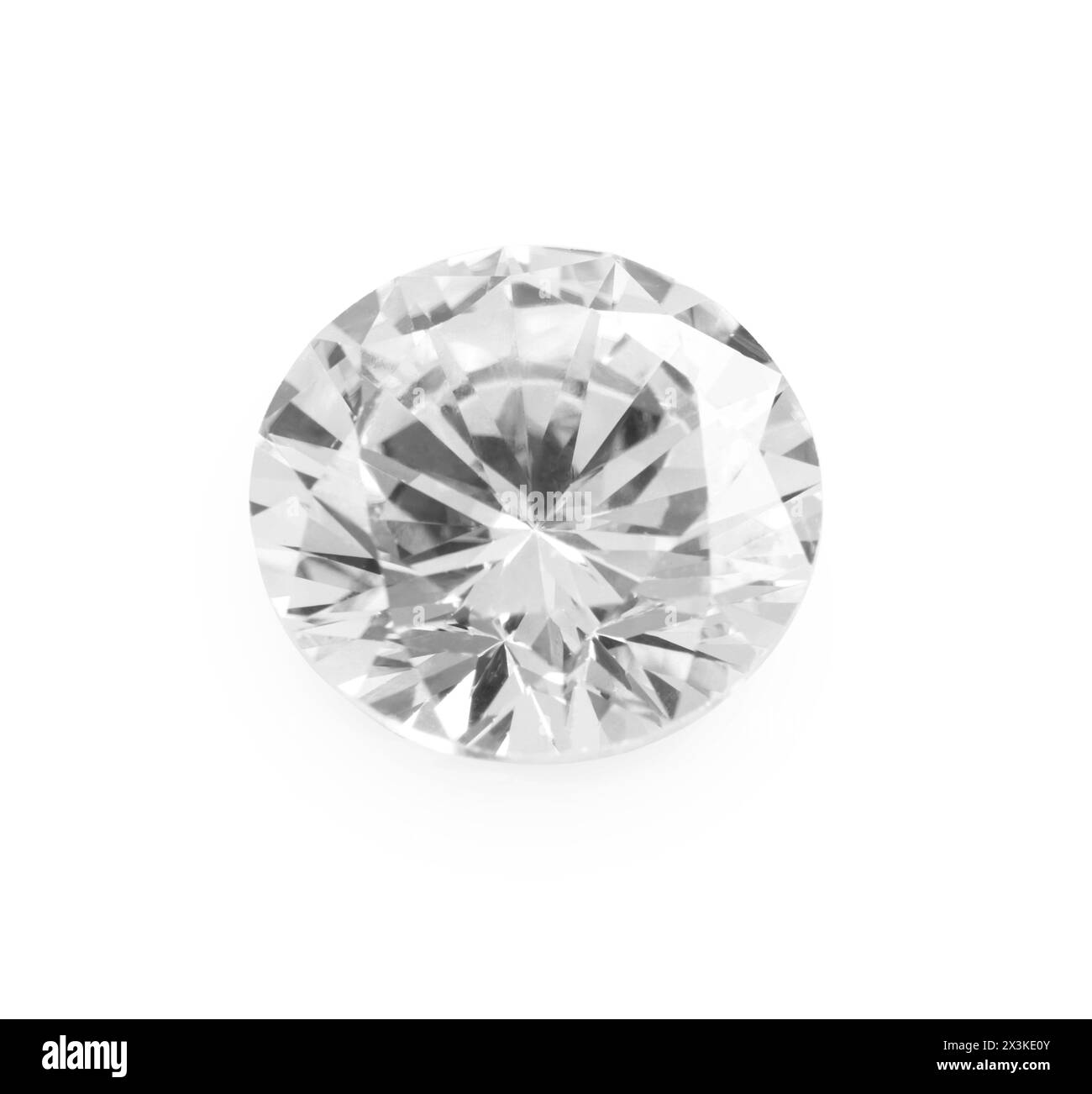 One beautiful shiny diamond isolated on white Stock Photo - Alamy