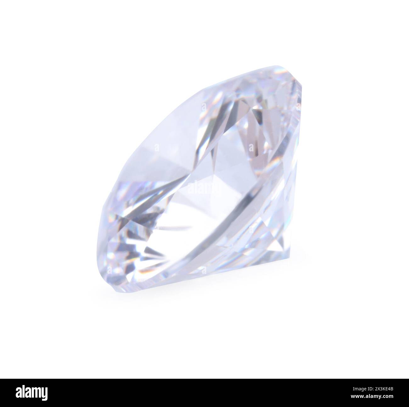 One beautiful shiny diamond isolated on white Stock Photo - Alamy