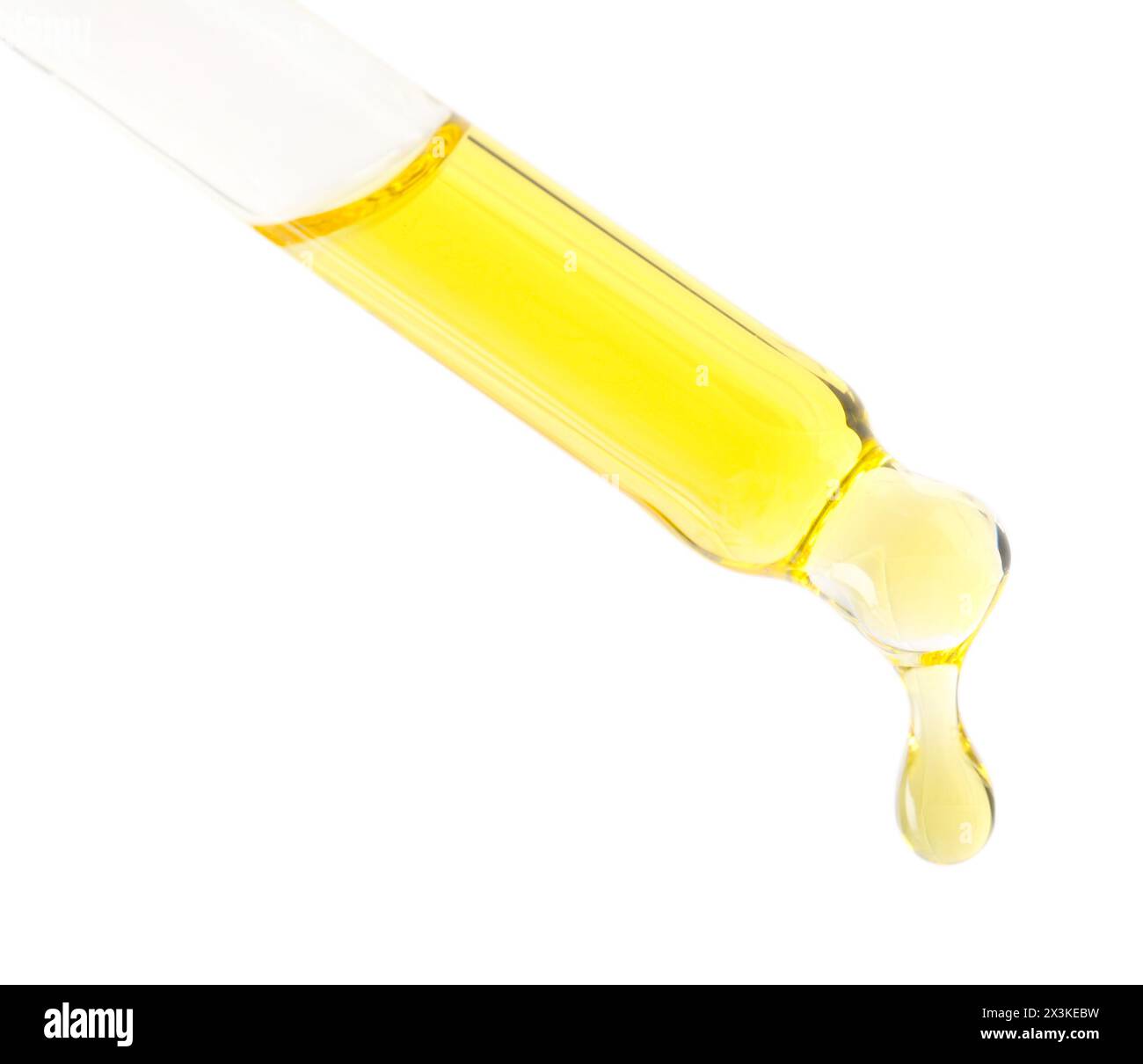 Dripping tincture from pipette isolated on white Stock Photo - Alamy