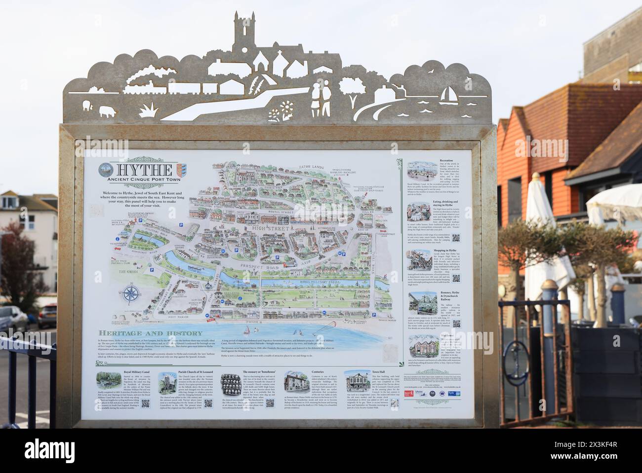 Tourist map of highlights to see in the Ancient Cinque Port Town of ...