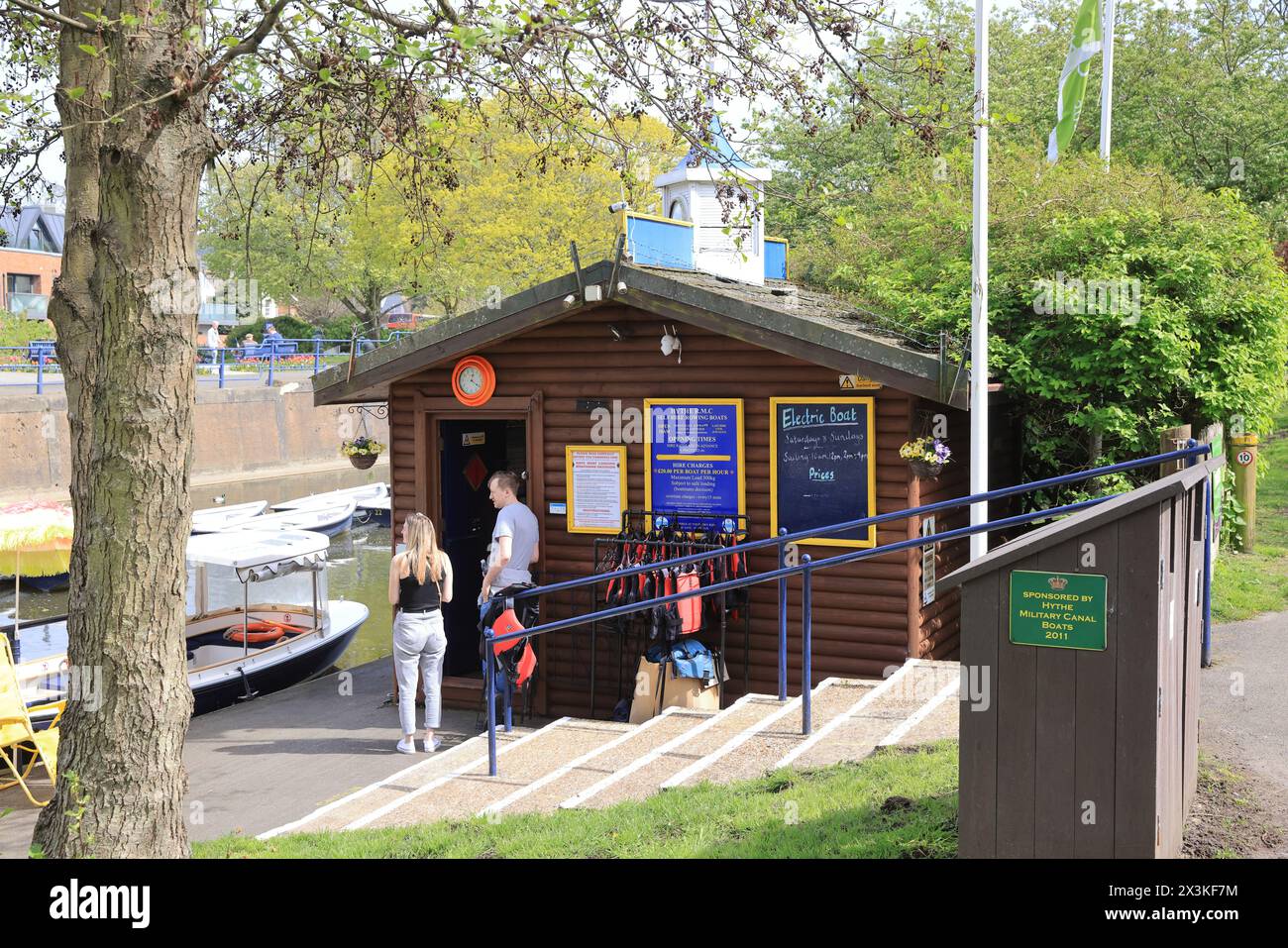Boat rental on the Hythe Royal Military Canal, a popular activity in ...