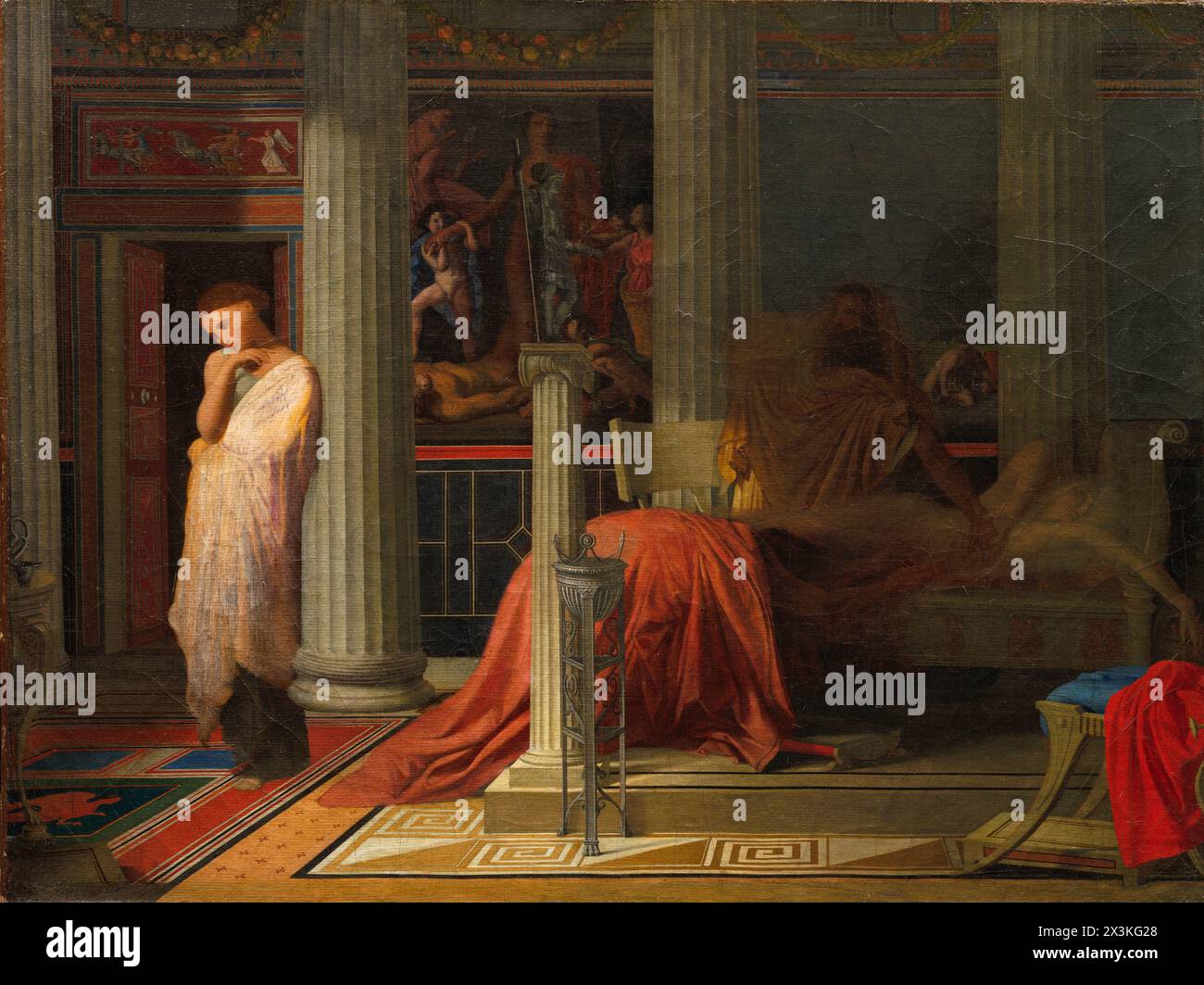 Antiochus and Stratonice. Jean-Auguste-Dominique Ingres. c. 1838 Stock ...