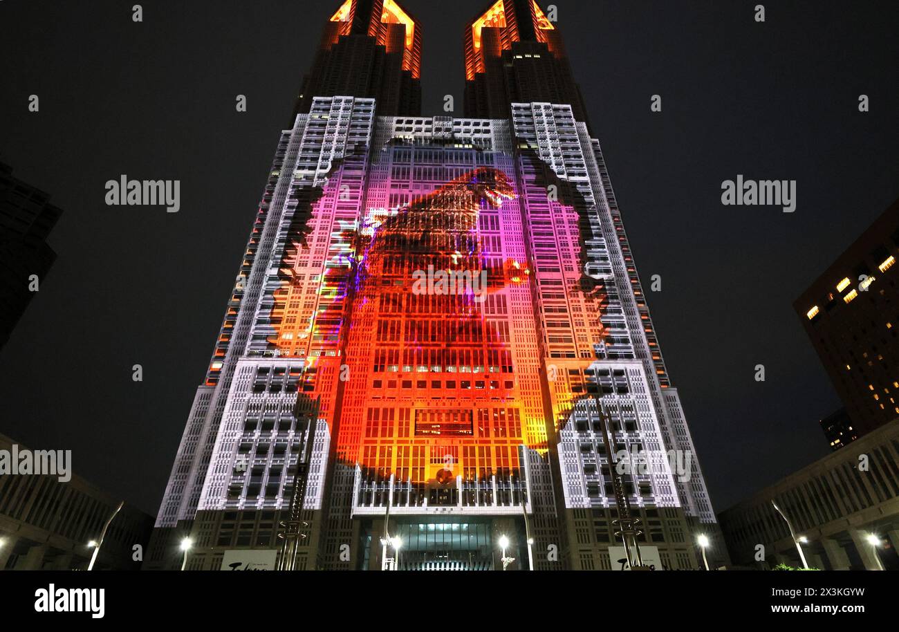 Tokyo, Japan. 27th Apr, 2024. A special content of the projection ...