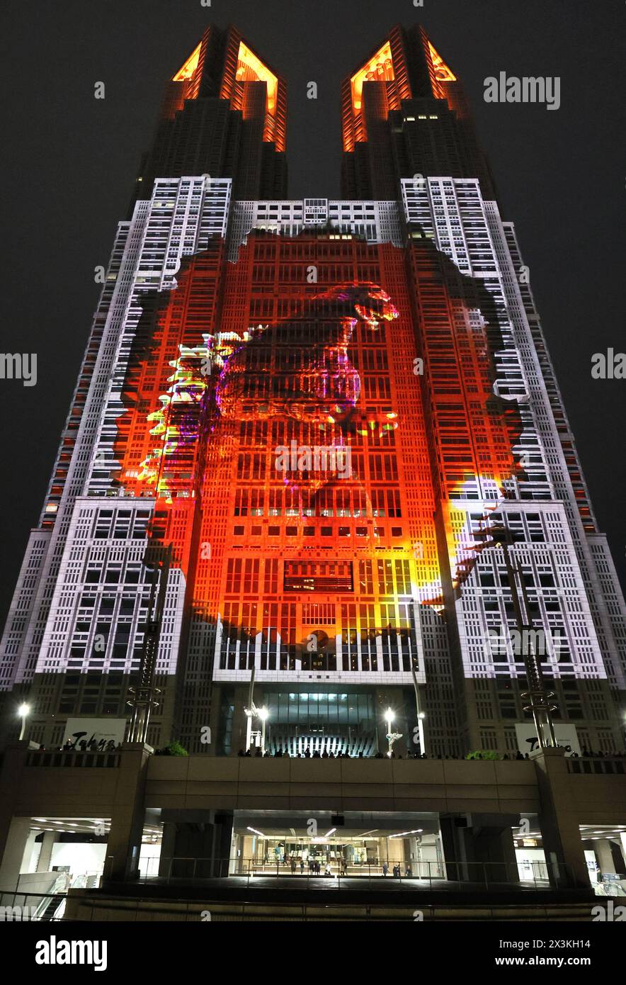 Tokyo, Japan. 27th Apr, 2024. A special content of the projection ...
