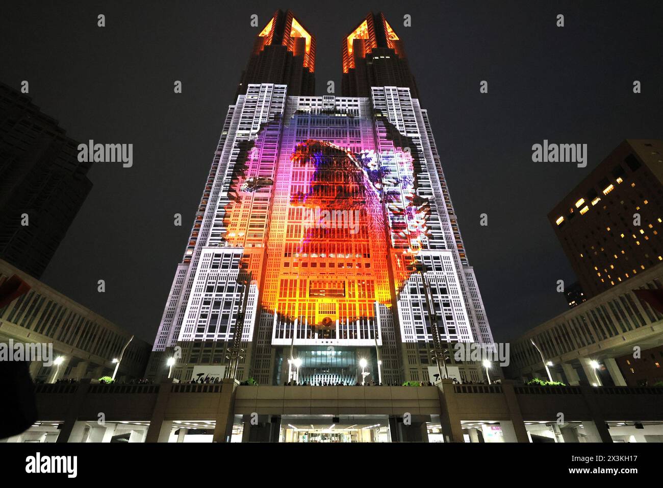 Tokyo, Japan. 27th Apr, 2024. A special content of the projection ...