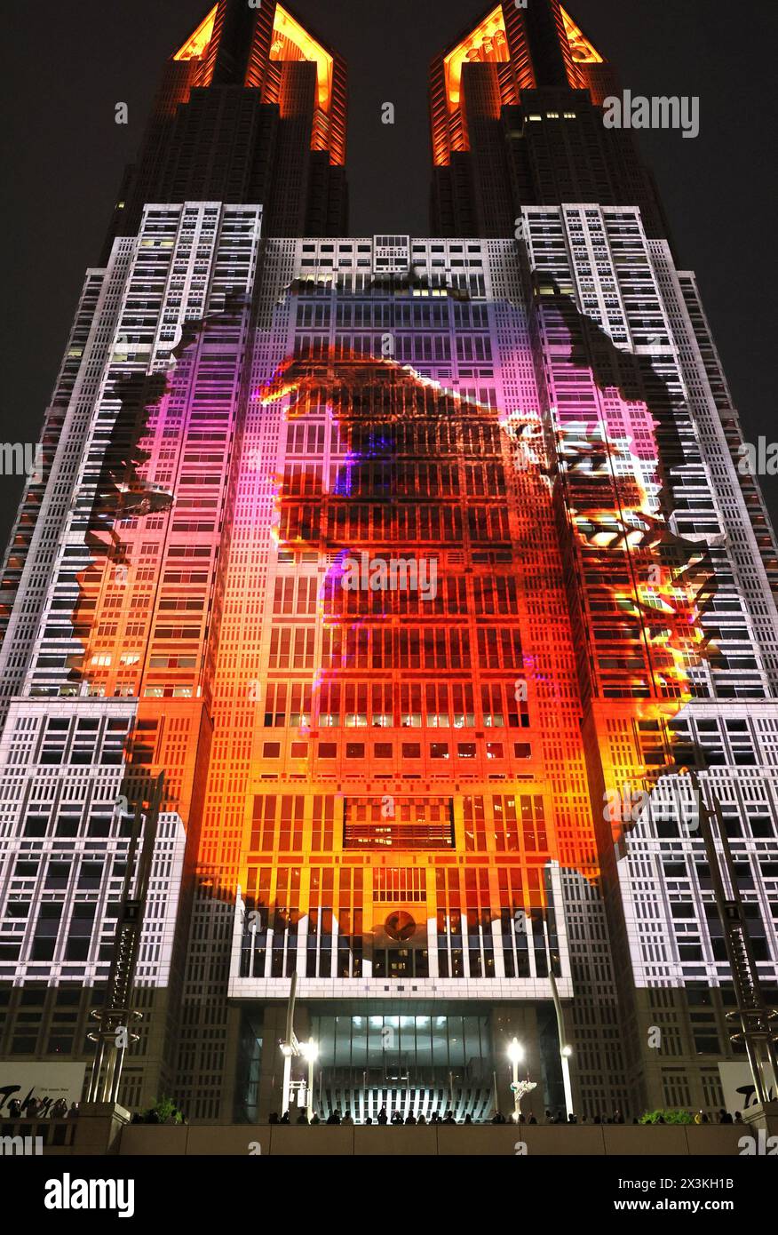 Tokyo, Japan. 27th Apr, 2024. A special content of the projection ...