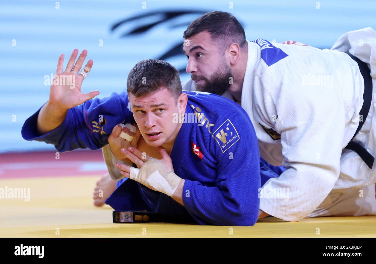 Zagreb, Croatia. 27th Apr, 2024. Erik Abramov of Germany compete ...