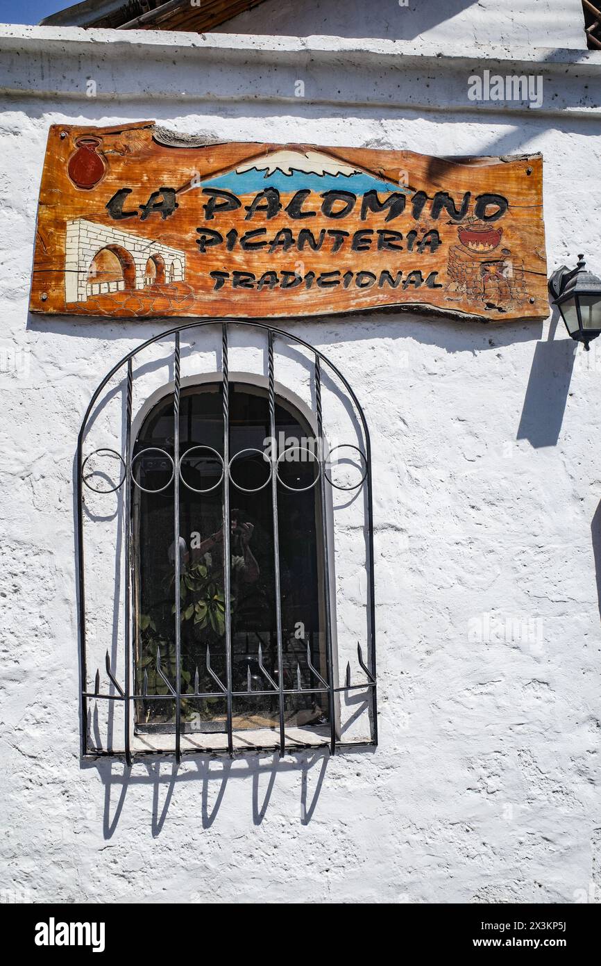 Arequipa, Peru - 4 Dec, 2023: La Nueva Palomino restaurant in Arequipa ...