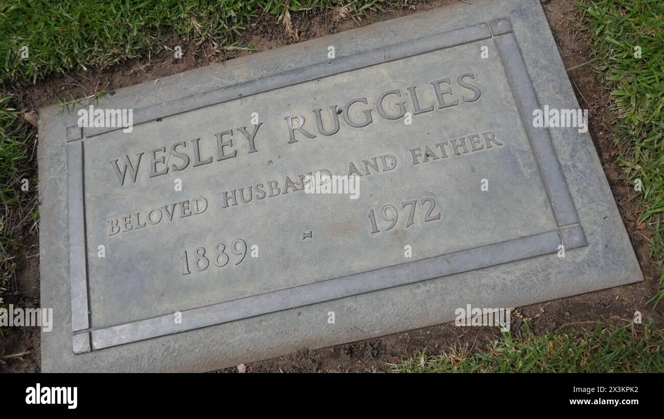 Glendale, California, USA 26th April 2024 Director Wesley Ruggles Grave ...