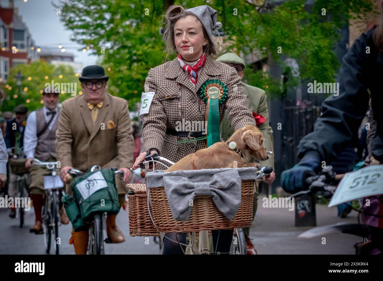 London, UK. 27th April 2024. Impeccably dressed participants join The ...
