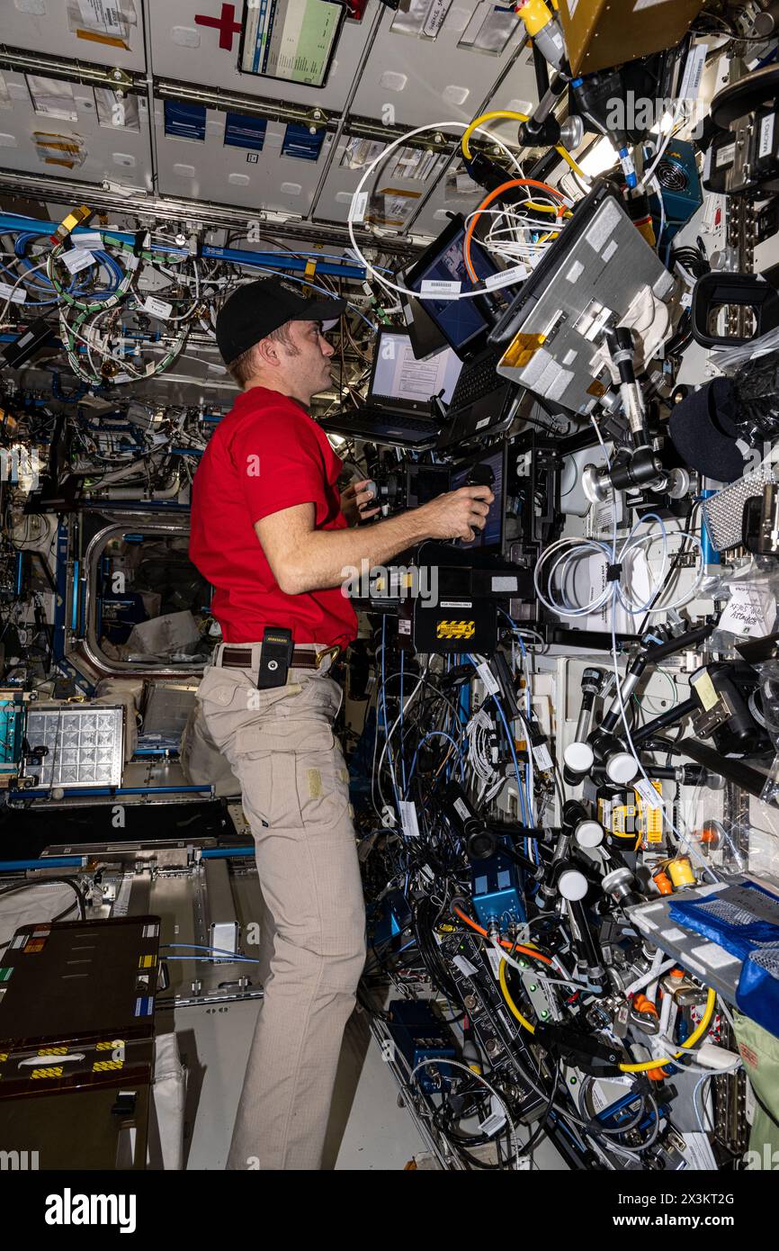 International Space Station, Earth Orbit. 18 April, 2024. NASA ...