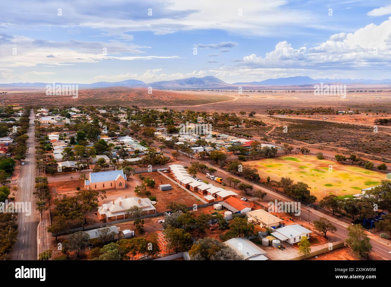 OUtskirts of Hawker town in remote South Australian outback - the ...