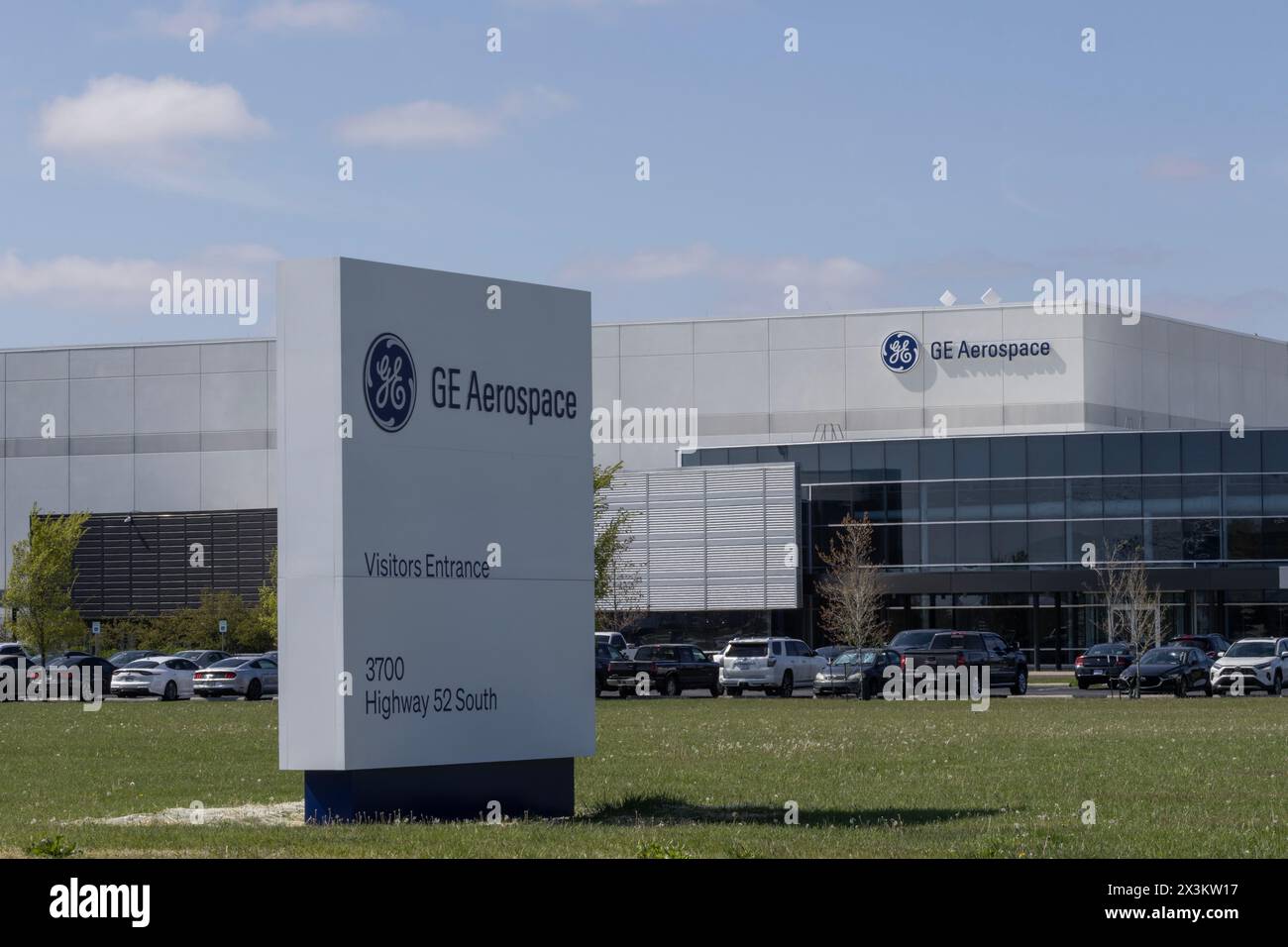 Lafayette - April 25, 2024: GE Aerospace Jet Engine Facility. GE ...