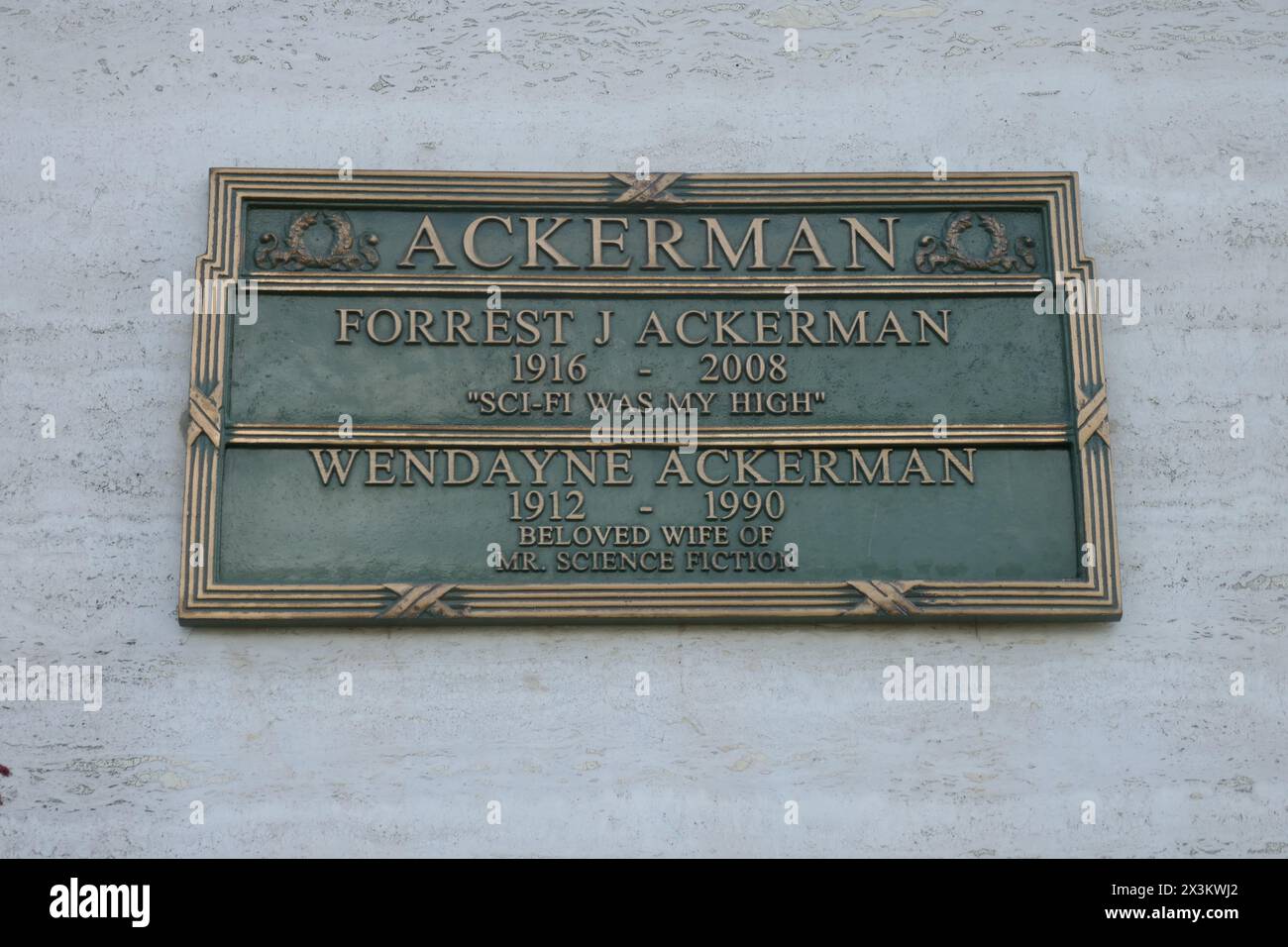 Glendale, California, USA 26th April 2024 Author Forrest Ackerman Grave ...